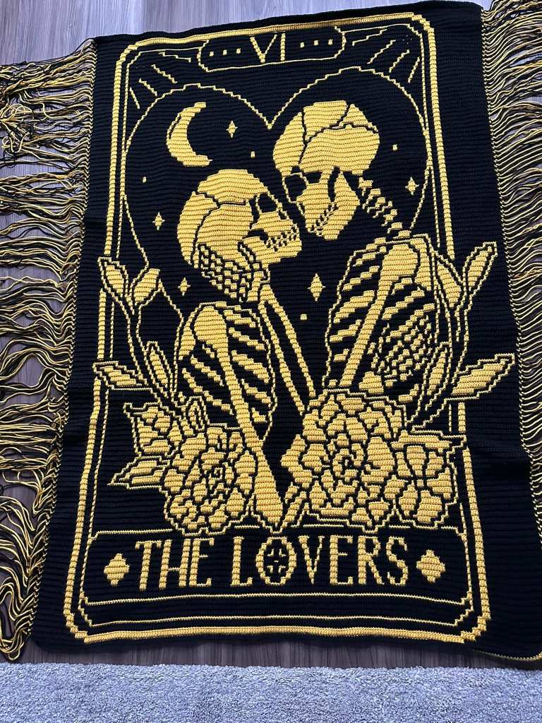 The Lovers Tarot Mosaic Crochet Pattern | Nerd Princess Designs