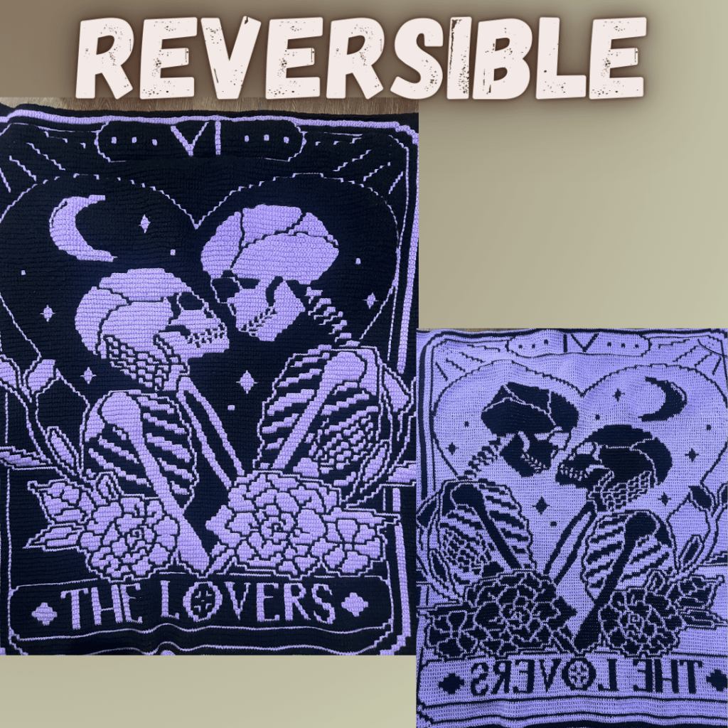 The Lovers Tarot Mosaic Crochet Pattern | Nerd Princess Designs