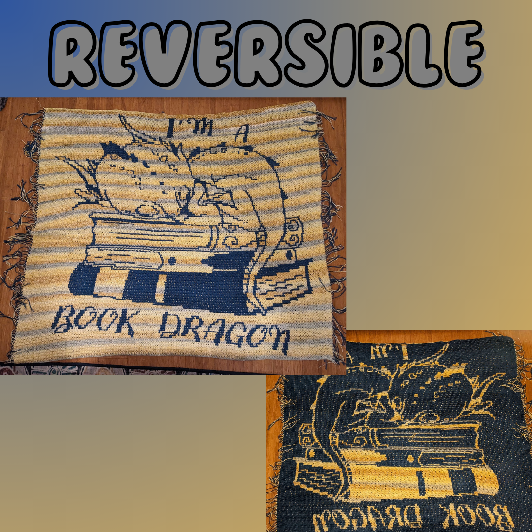 Baby Book Dragon Mosaic Crochet Pattern | Nerd Princess Designs