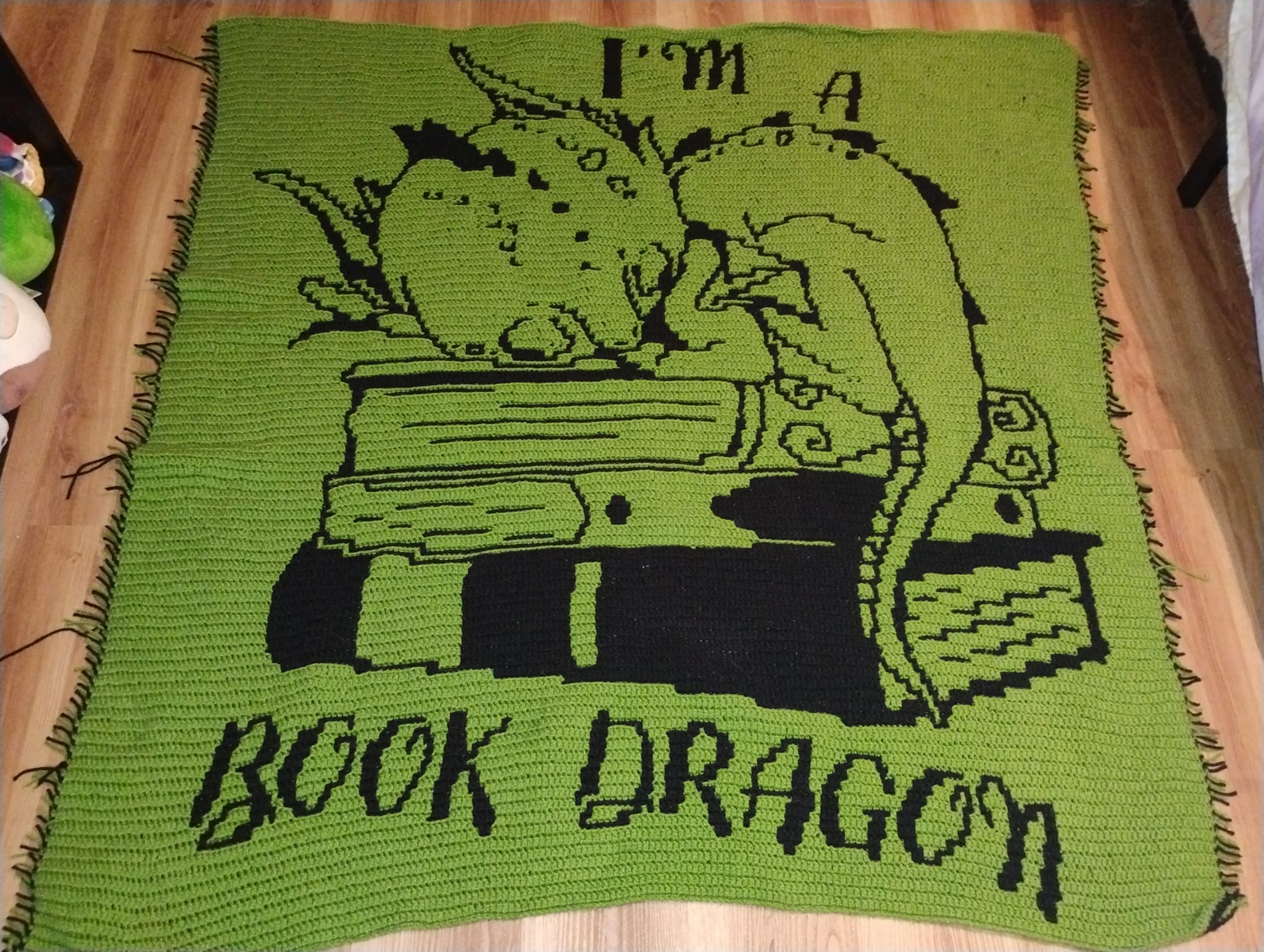 Baby Book Dragon Mosaic Crochet Pattern | Nerd Princess Designs
