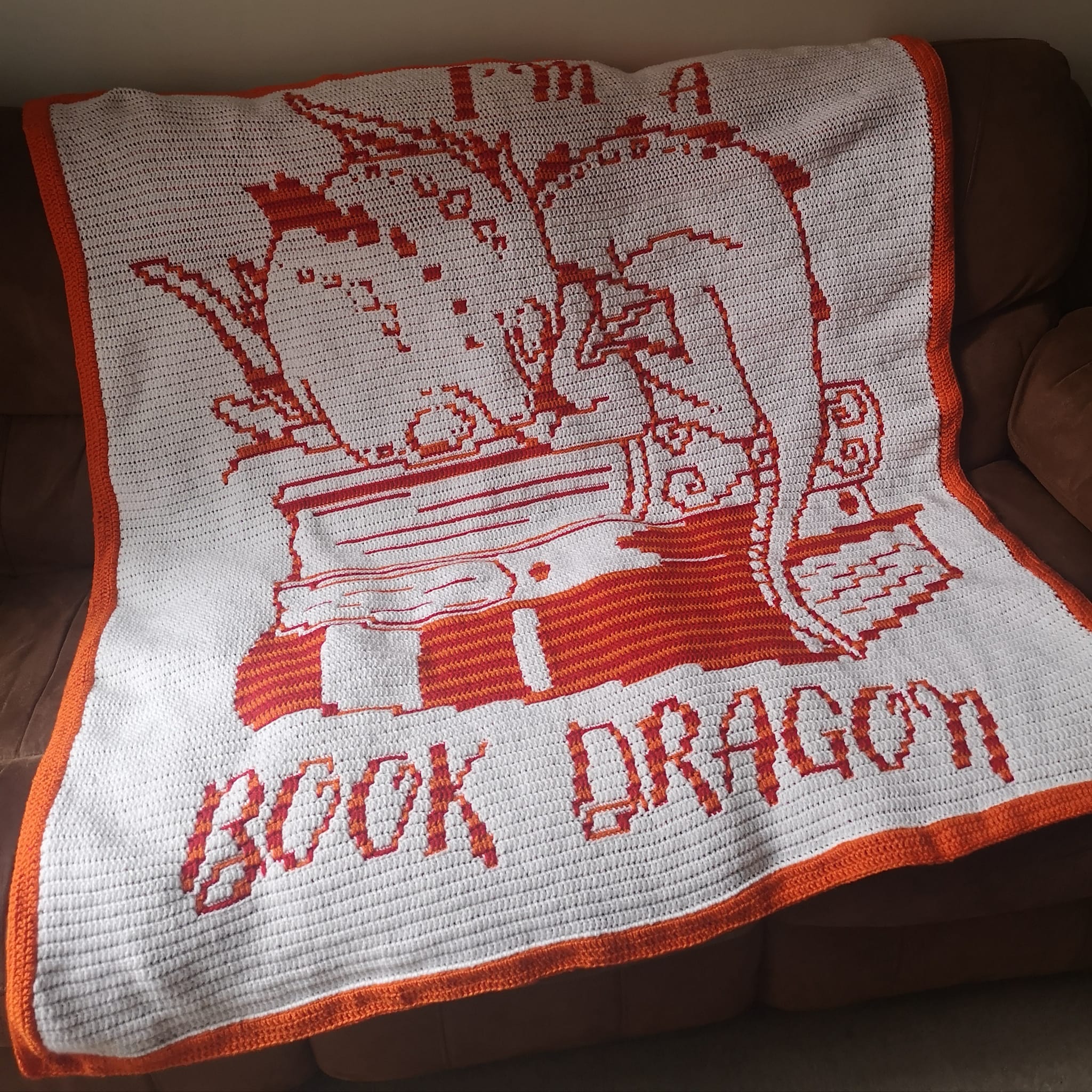 Baby Book Dragon Mosaic Crochet Pattern | Nerd Princess Designs
