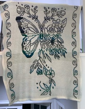 Floral Butterfly Mosaic Crochet Pattern | Nerd Princess Designs