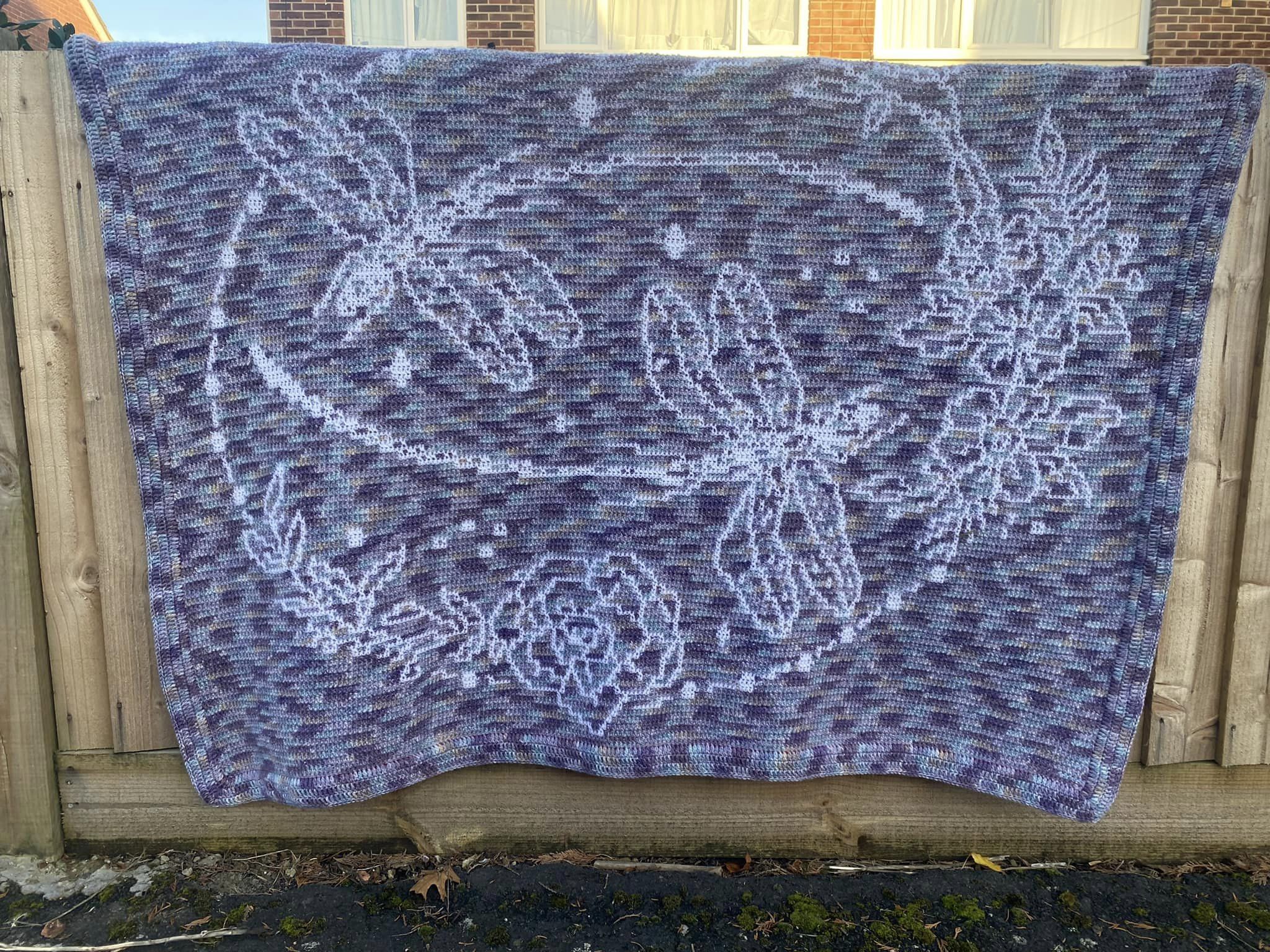Dance of the Dragonflies Mosaic Crochet Pattern | Nerd Princess Designs