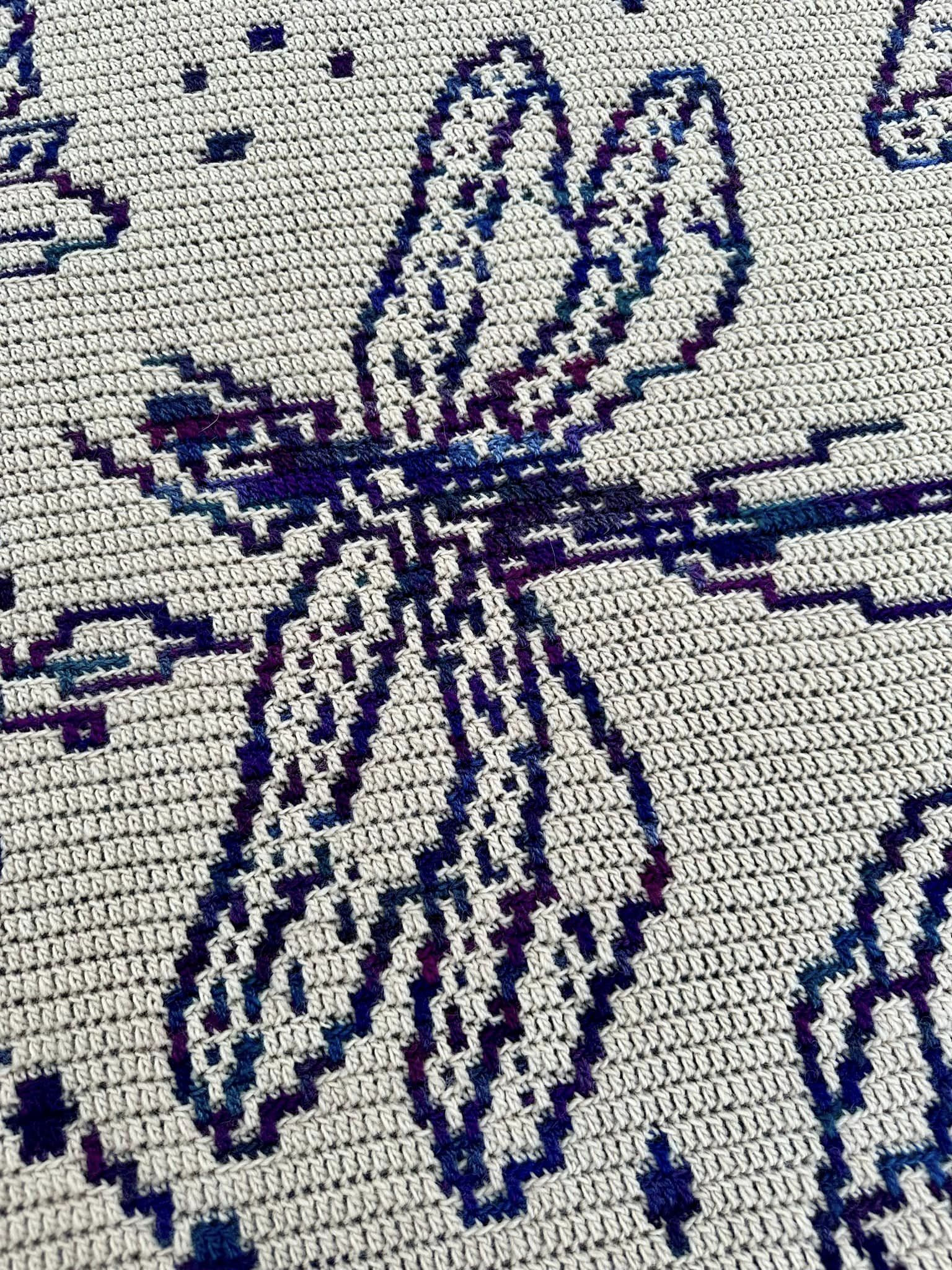 Dance of the Dragonflies Mosaic Crochet Pattern | Nerd Princess Designs