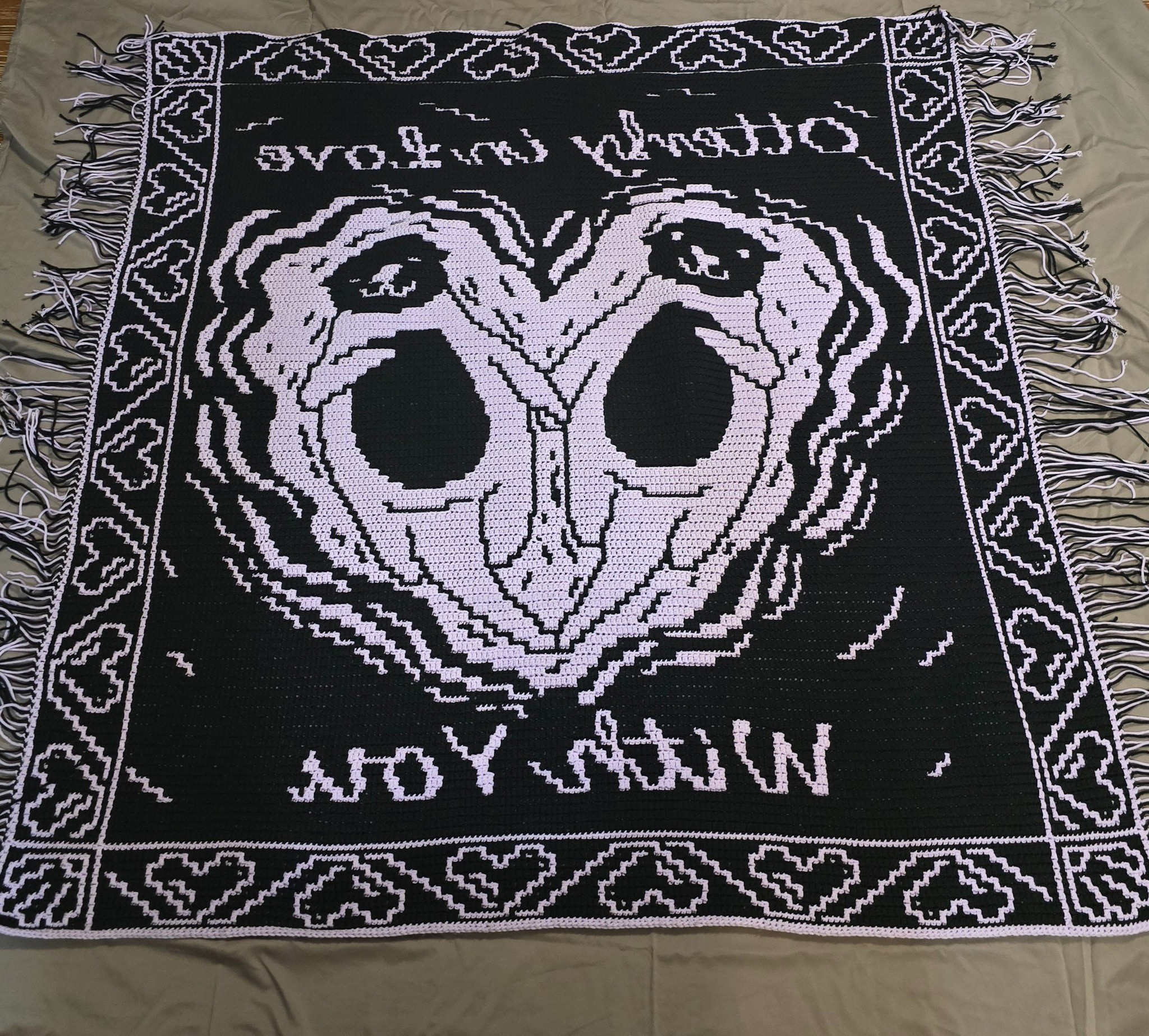 Otterly in Love Mosaic Crochet Blanket Pattern | Nerd Princess Designs