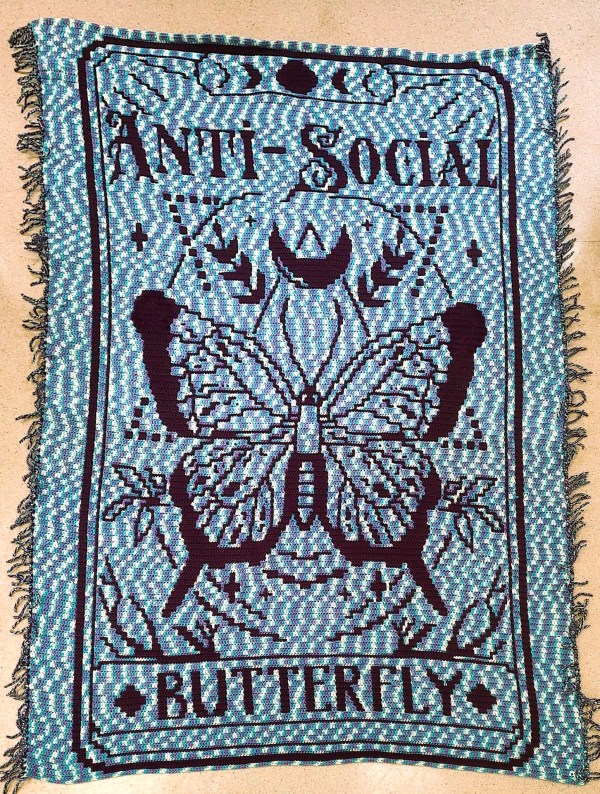 Anti-Social Butterfly Tarot Overlay Mosaic Crochet Pattern | Nerd ...